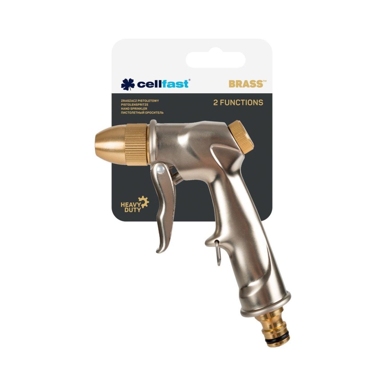 Pistol stropit gradina, 2 moduri, duza alama, Brass, Cellfast - eMAG.ro