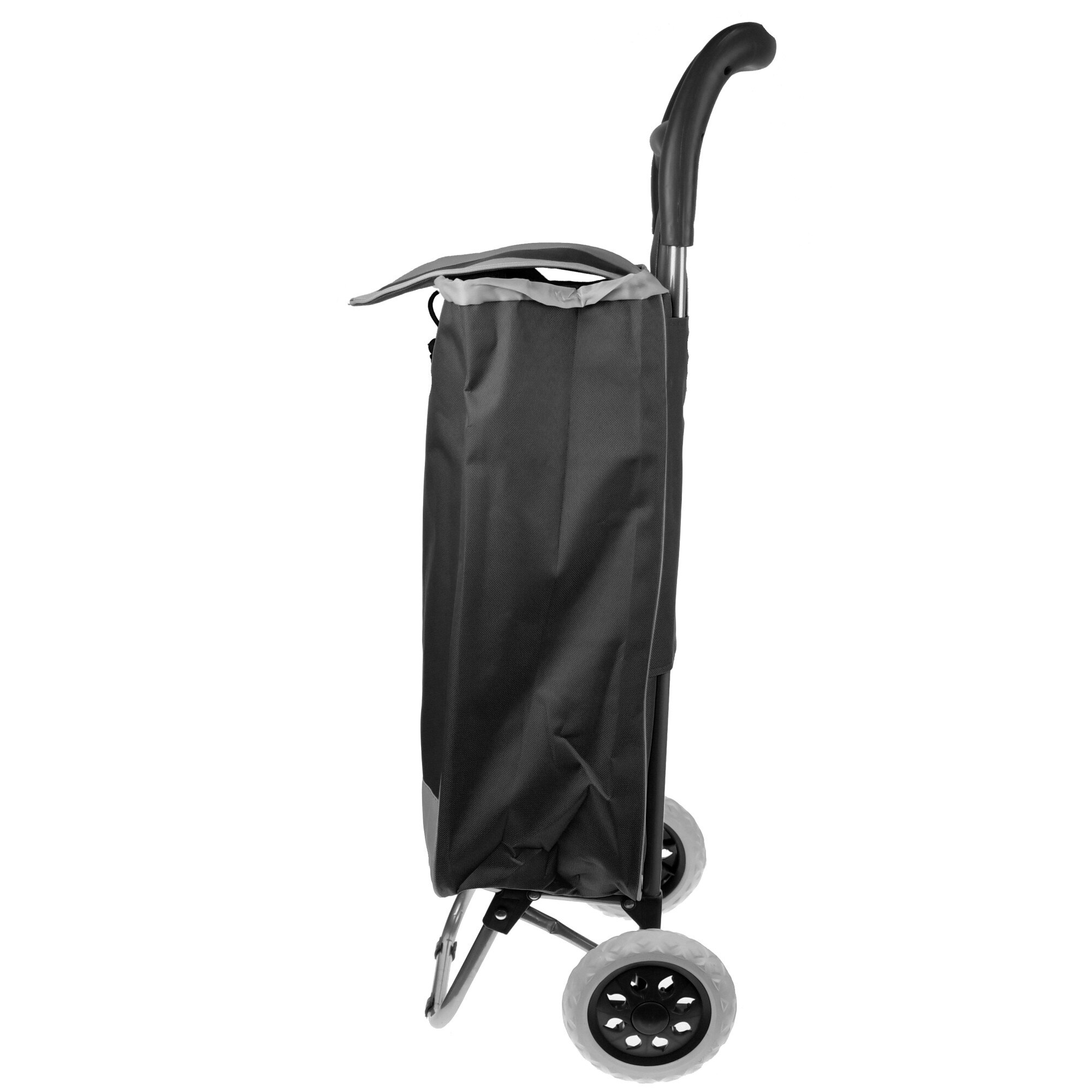 Carucior de piata pliabil, 40 litri, cu 2 roti, negru - 2990N - eMAG.ro