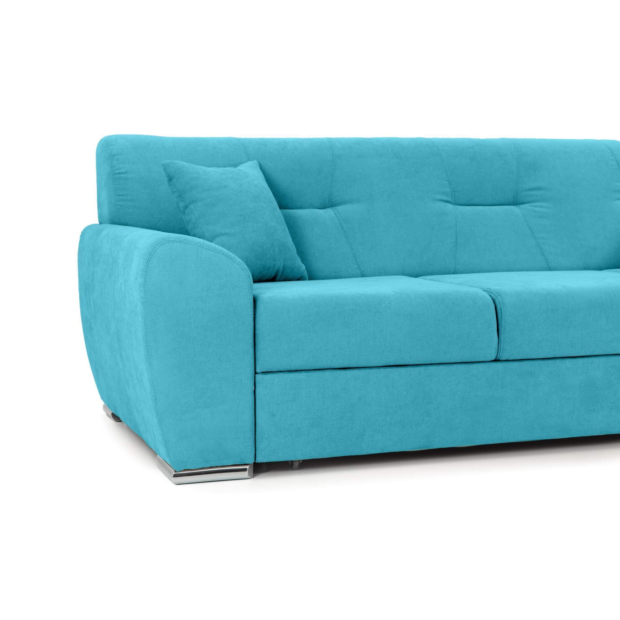 Canapea Extensibila 3 locuri ASTORIA, 241x96x86 cm, Turcoaz - eMAG.ro