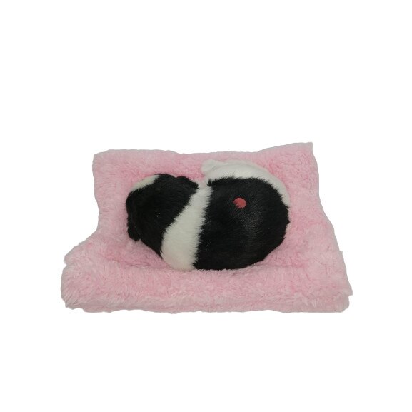 Catel interactiv, Border Collie somnoros care doarme pe un patut roz ...