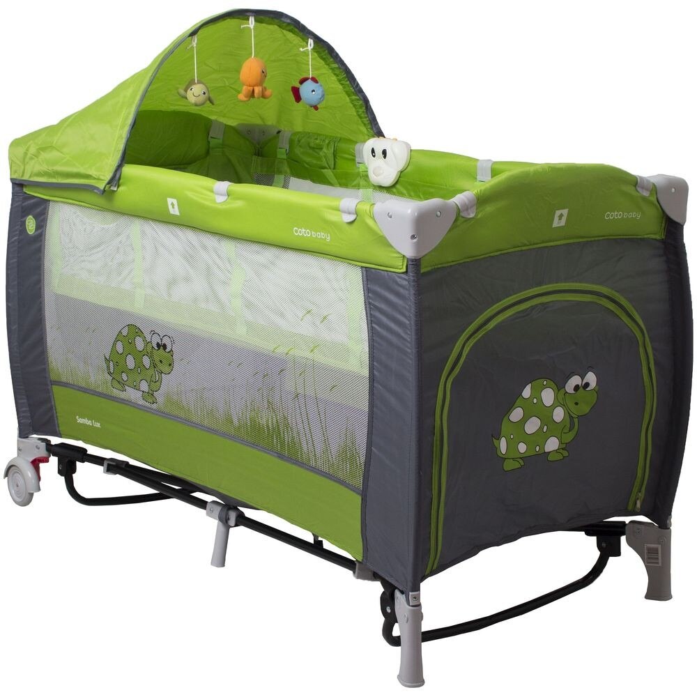 Pat pliant Samba Lux - Coto Baby - Verde - eMAG.ro