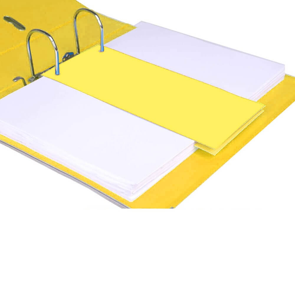 Set 100 Separatoare din Carton Exacompta, 105x204 mm, Galben - eMAG.ro