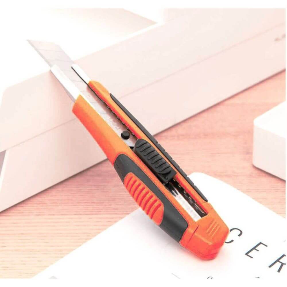 Cutter Mare Deli, cu Sina si Grip, Lame de Rezerva, Rosu - eMAG.ro