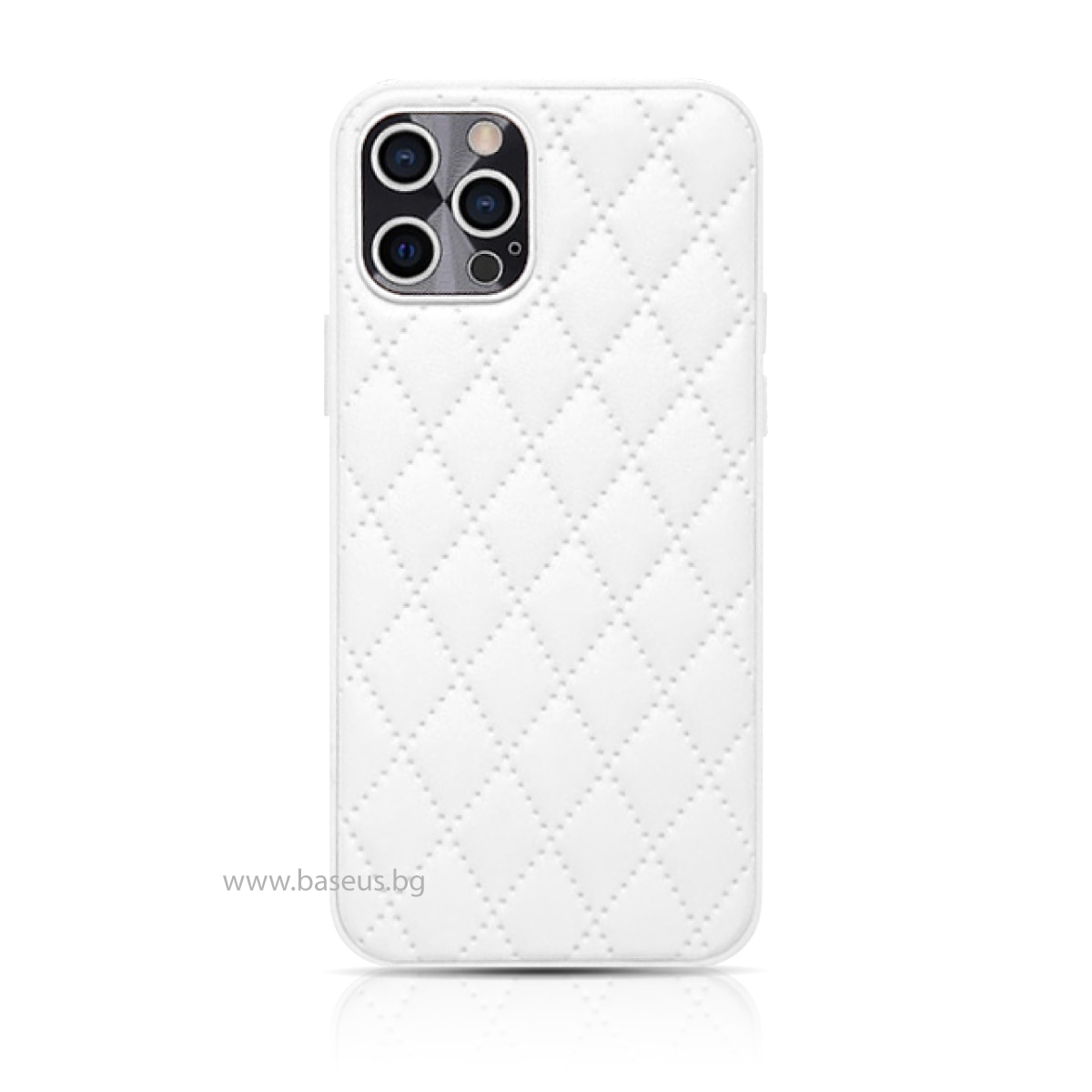 Кожен гръб Nordic, Apple iPhone 11 Pro, Leather case, Бял - eMAG.bg