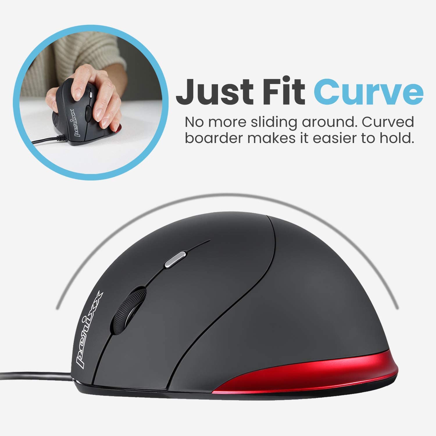 Mouse gaming Perixx Permice-518R, 1600 DPI, Black - eMAG.ro