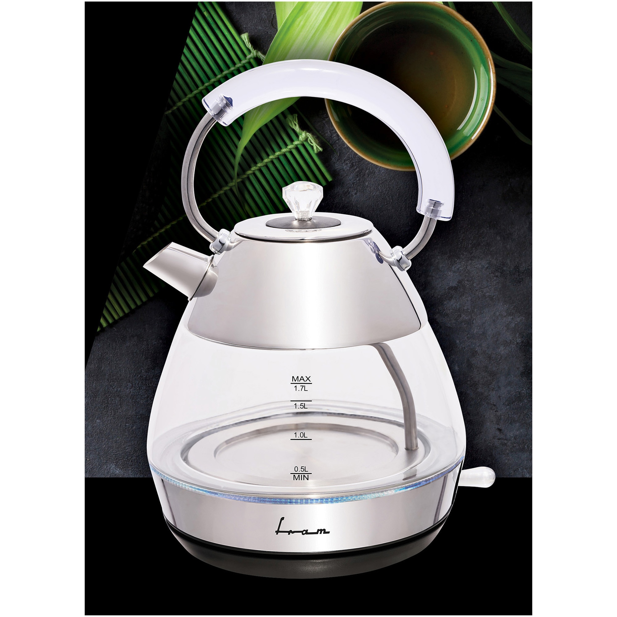 Fierbator electric FRAM FEK-2200GX, 2200W, capacitate 1.7 L, corp din ...