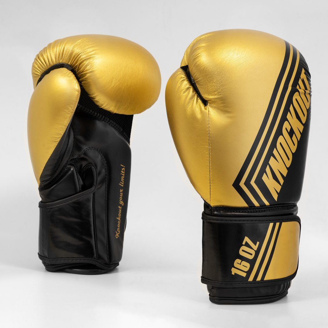 Manusi Box Knockout Golden Fighter - 10OZ - eMAG.ro