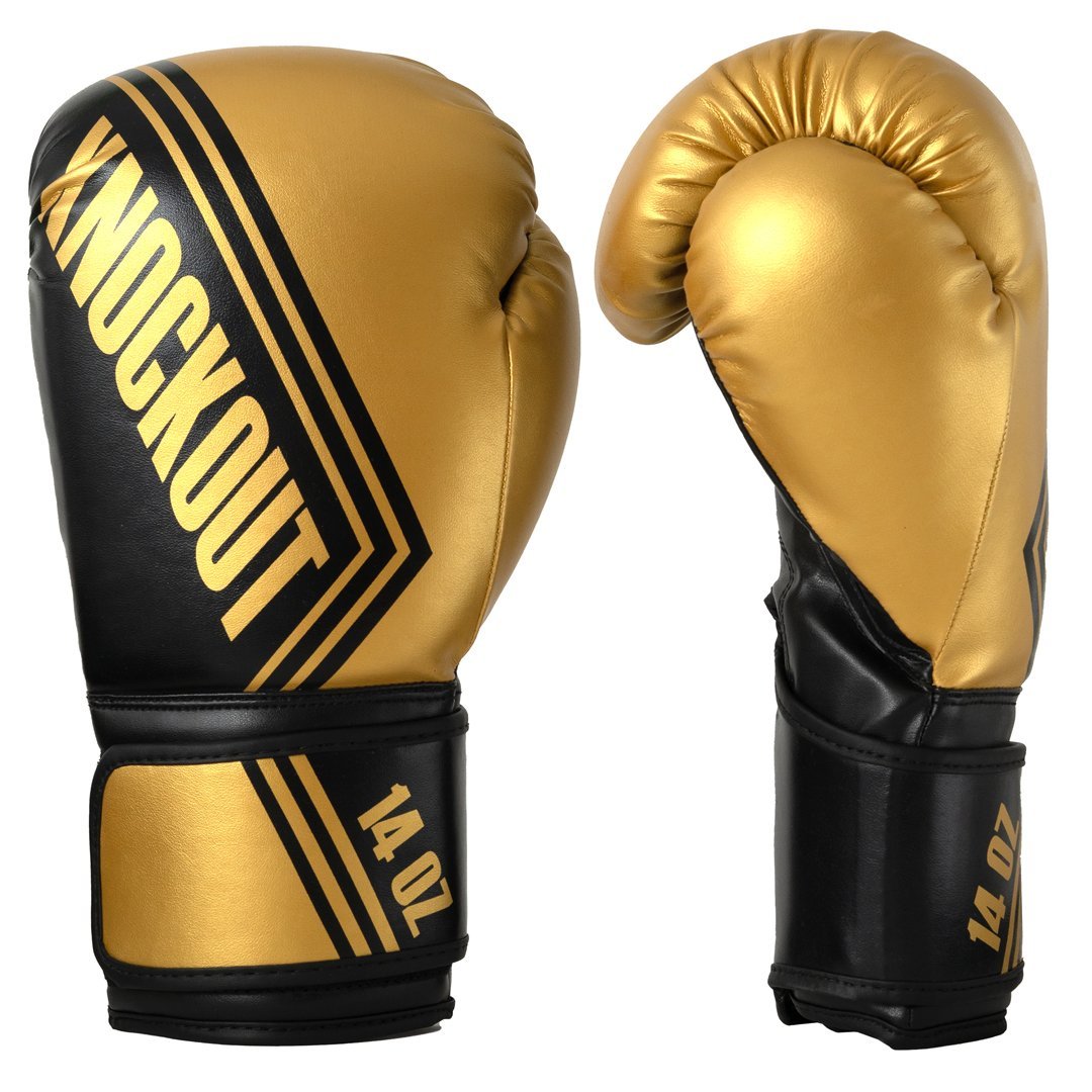 Manusi Box Knockout Golden Fighter - 10OZ - eMAG.ro