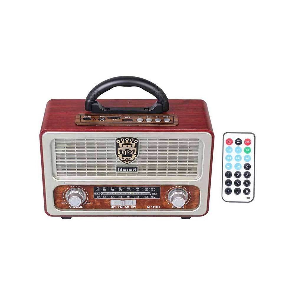 Radio Portabil, Bluetooth, FM/AM/SW, USB, TF Card, Aux, Telecomanda ...