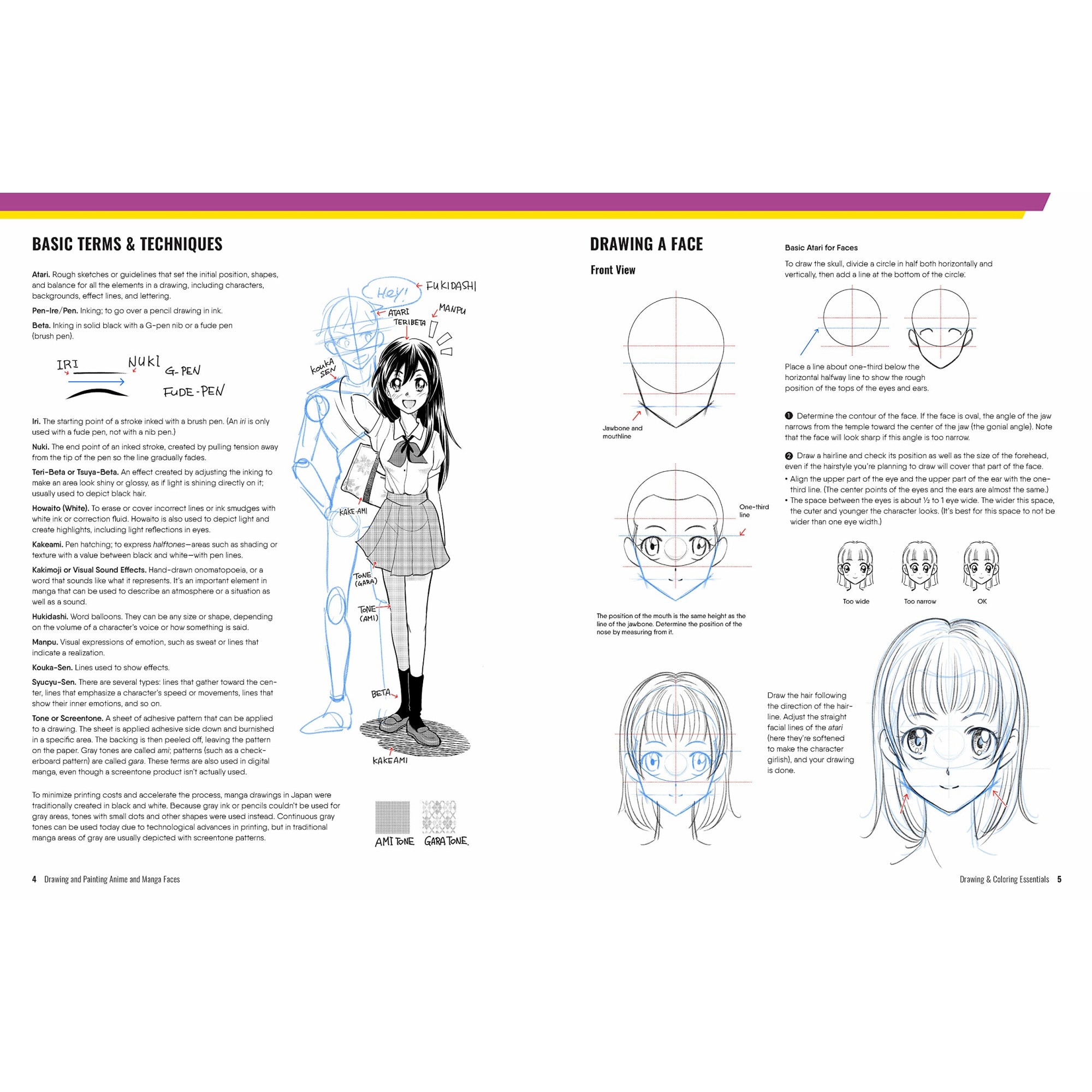 Drawing And Painting Anime And Manga Faces: Step-by-step Techniques For ...