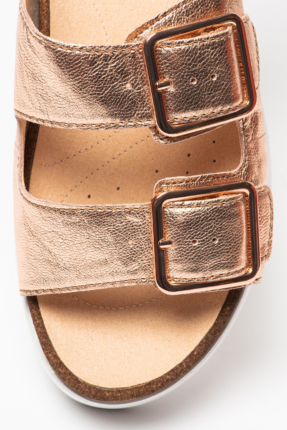 Clarks, Кожени чехли Botanic, Розе, 6 - eMAG.bg