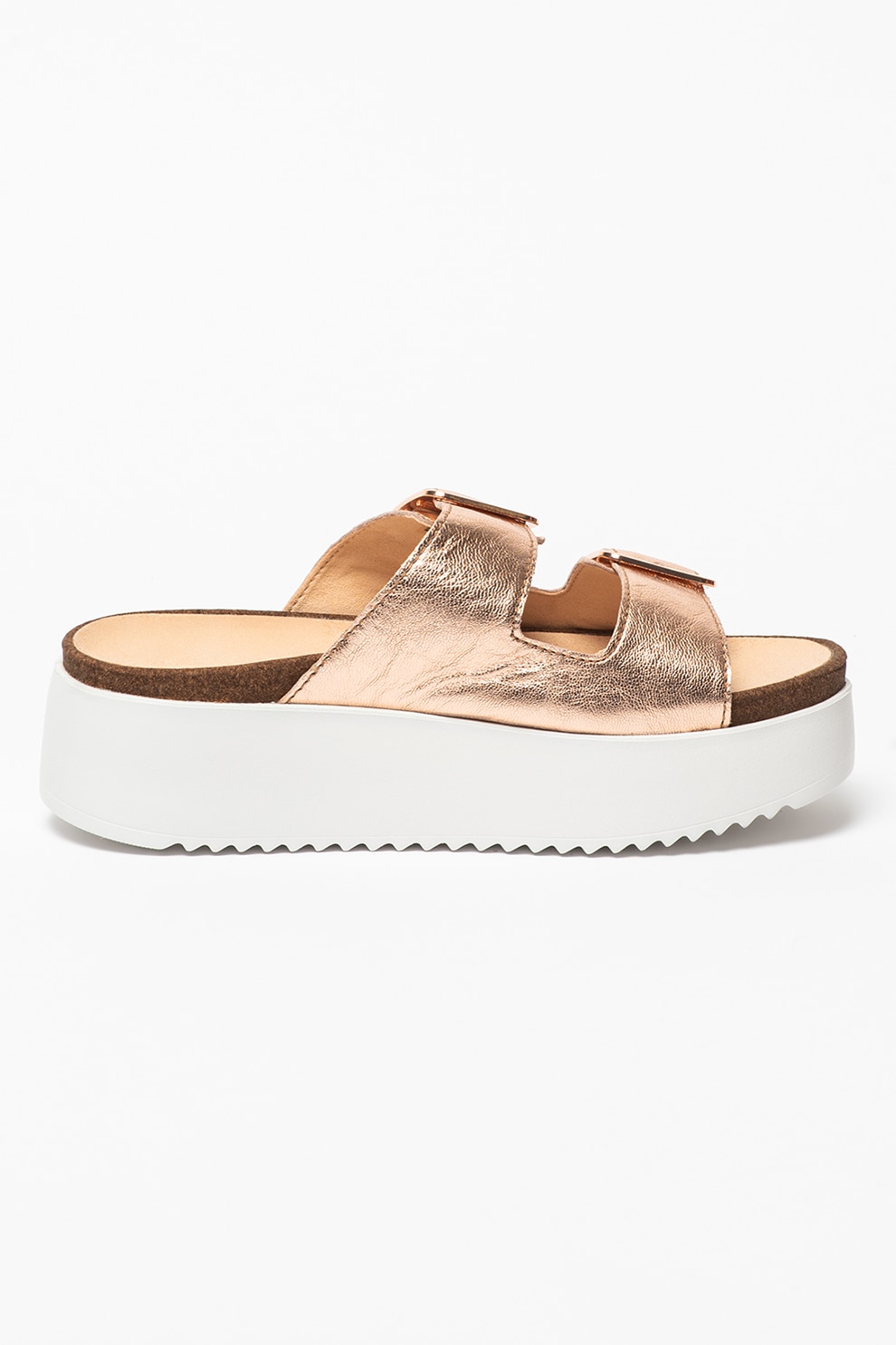 Clarks, Кожени чехли Botanic, Розе, 6 - eMAG.bg