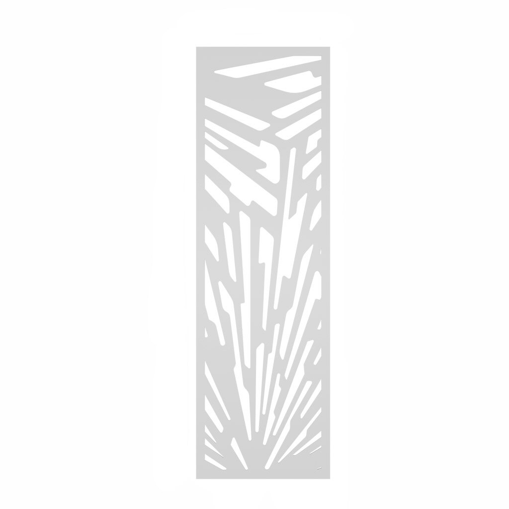Panou separator decorativ din PVC alb, model 005, 2000x620x15 mm - eMAG.ro