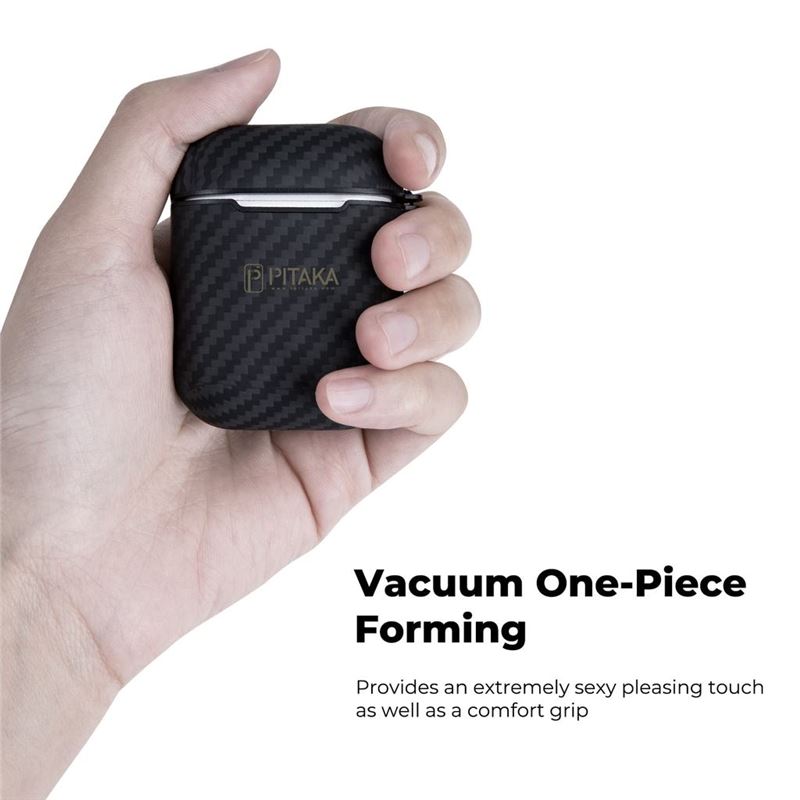 Калъф Pitaka AirPal Mini за AirPods 1/2, черен - eMAG.bg