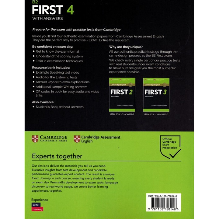 B2 First 4 Student's Book with Answers with Audio with Resource Bank ...