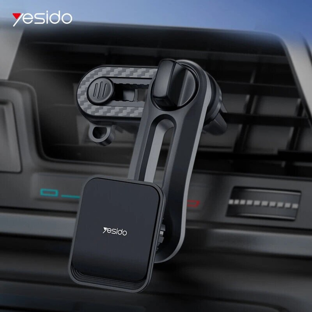 Suport auto pentru telefon, rotativ, cu prindere in grila de ventilatie ...