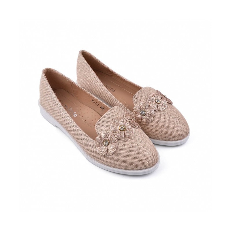 Balerini De Copii TrendMall Rami Champagne 33 EU - eMAG.ro