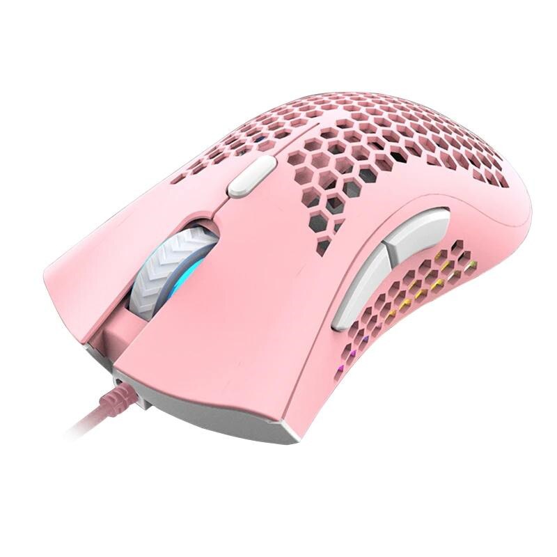Mouse gaming Weluot, USB, Roz - eMAG.ro
