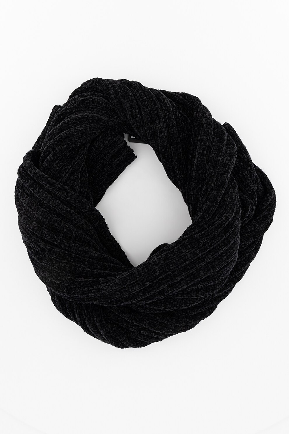 EA7, Fular circular cu striatii, Negru - eMAG.ro