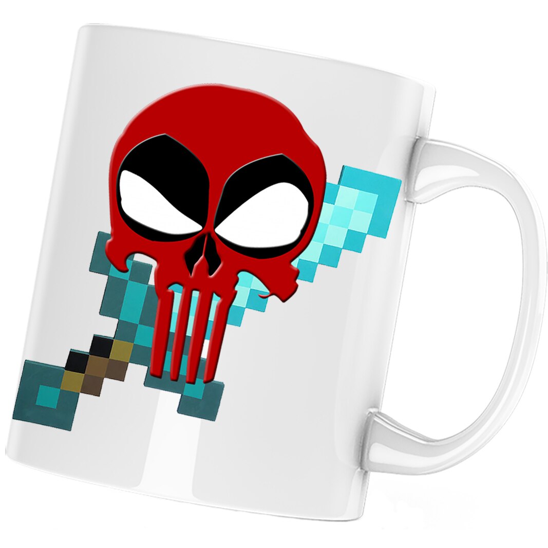 Bögre Deadpool Reaper Minecraft Sword Diamond, Fehér, 330 ml - eMAG.hu