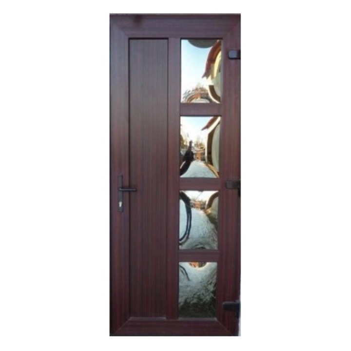 Usa termopan, cu geam termopan, PVC, Wenge, 900x2000 mm - eMAG.ro