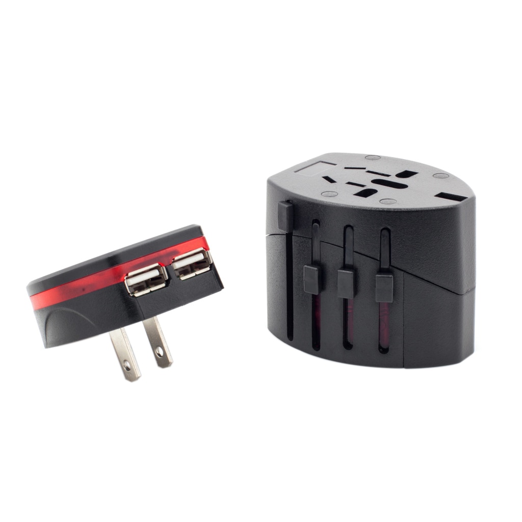 Adaptor priza Vetter Universal, World Travel Adapter, cu incarcator USB ...