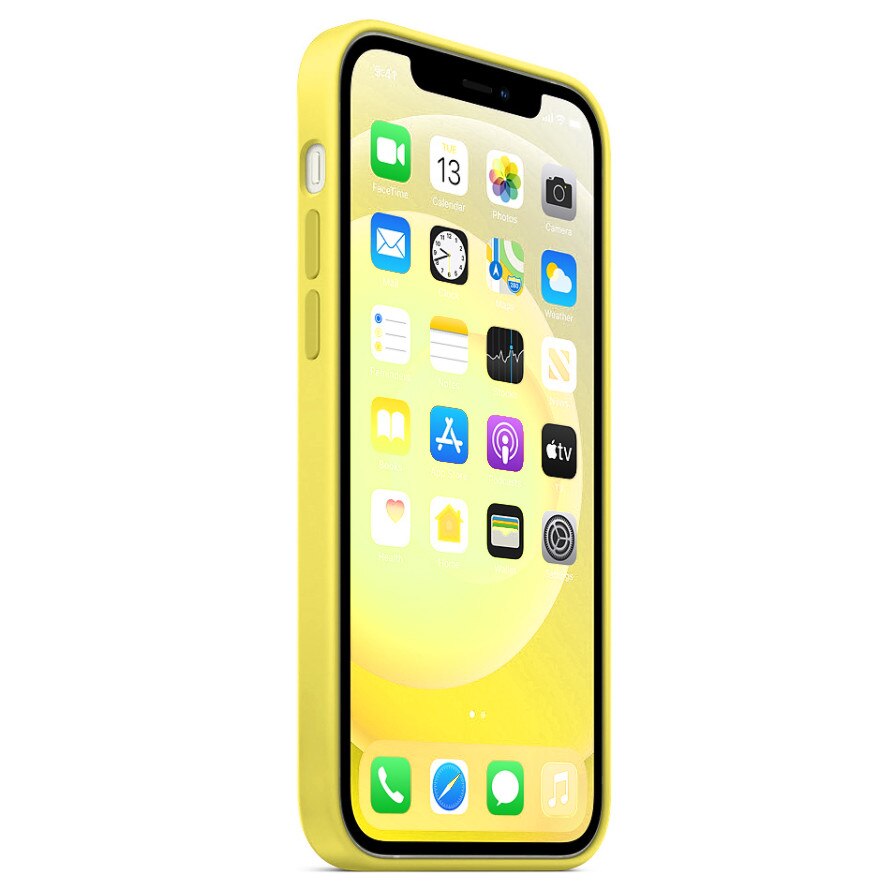 Husa telefon, Silicon, Pentru Apple iPhone 12 Mini, Galben - eMAG.ro