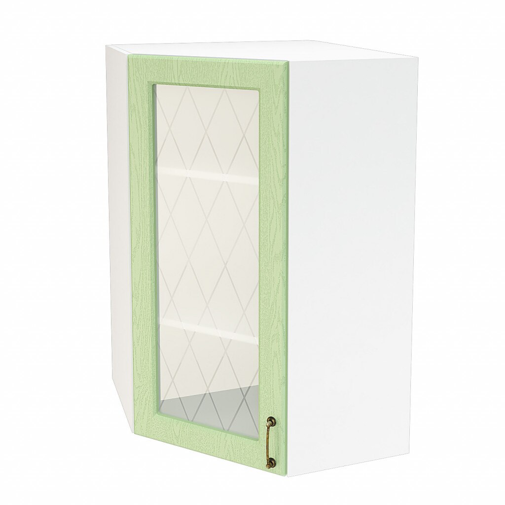 Corp superior inalt colt cu geam VU 599 Nisa stejar-olive MDF 592 mm ...