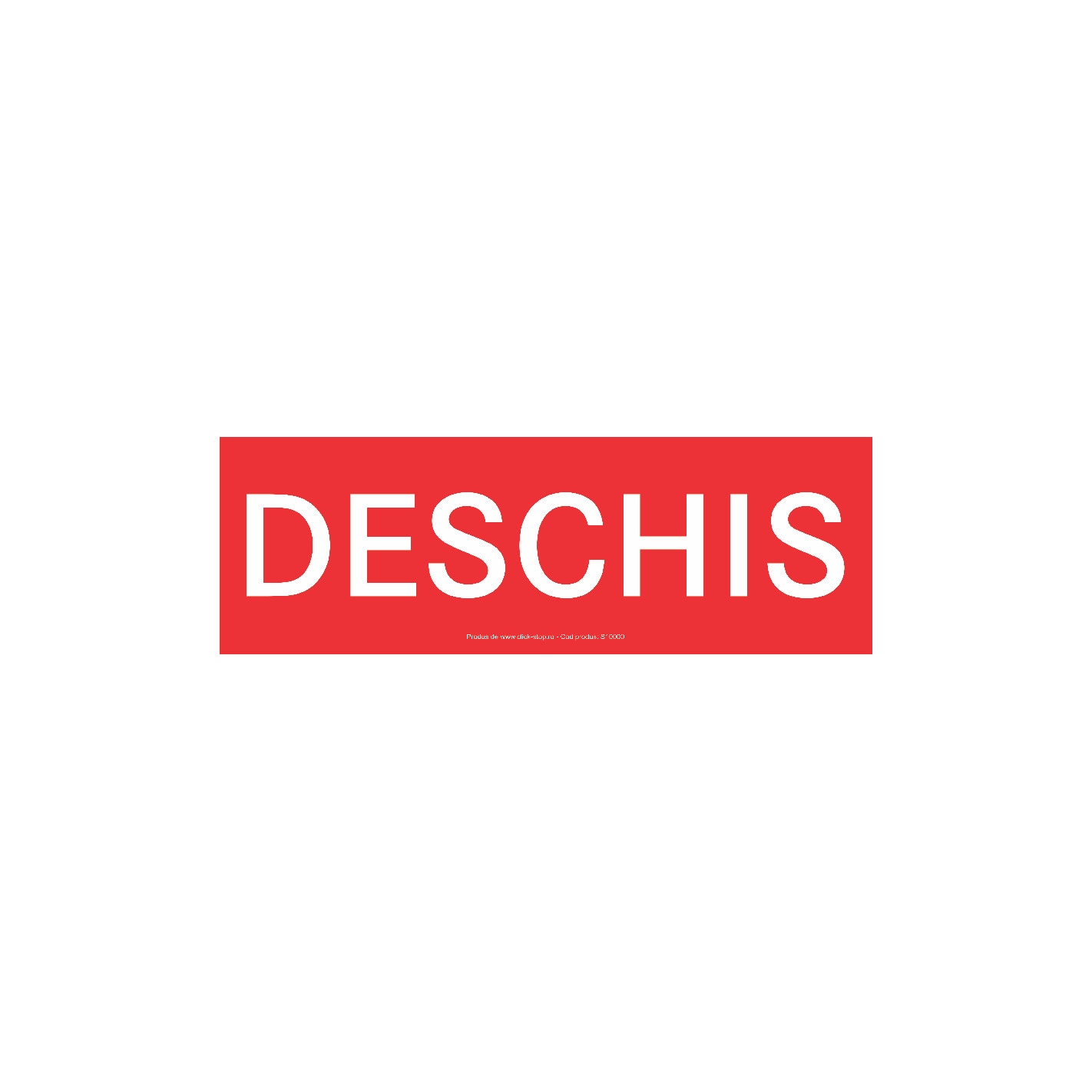 Inchis – Deschis – Indicator Spatii Comerciale S10000, Rosu - eMAG.ro