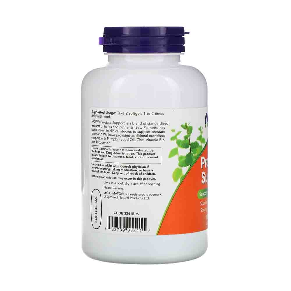 Prostate Support (Prostata), Now Foods, 180 softgels - eMAG.ro