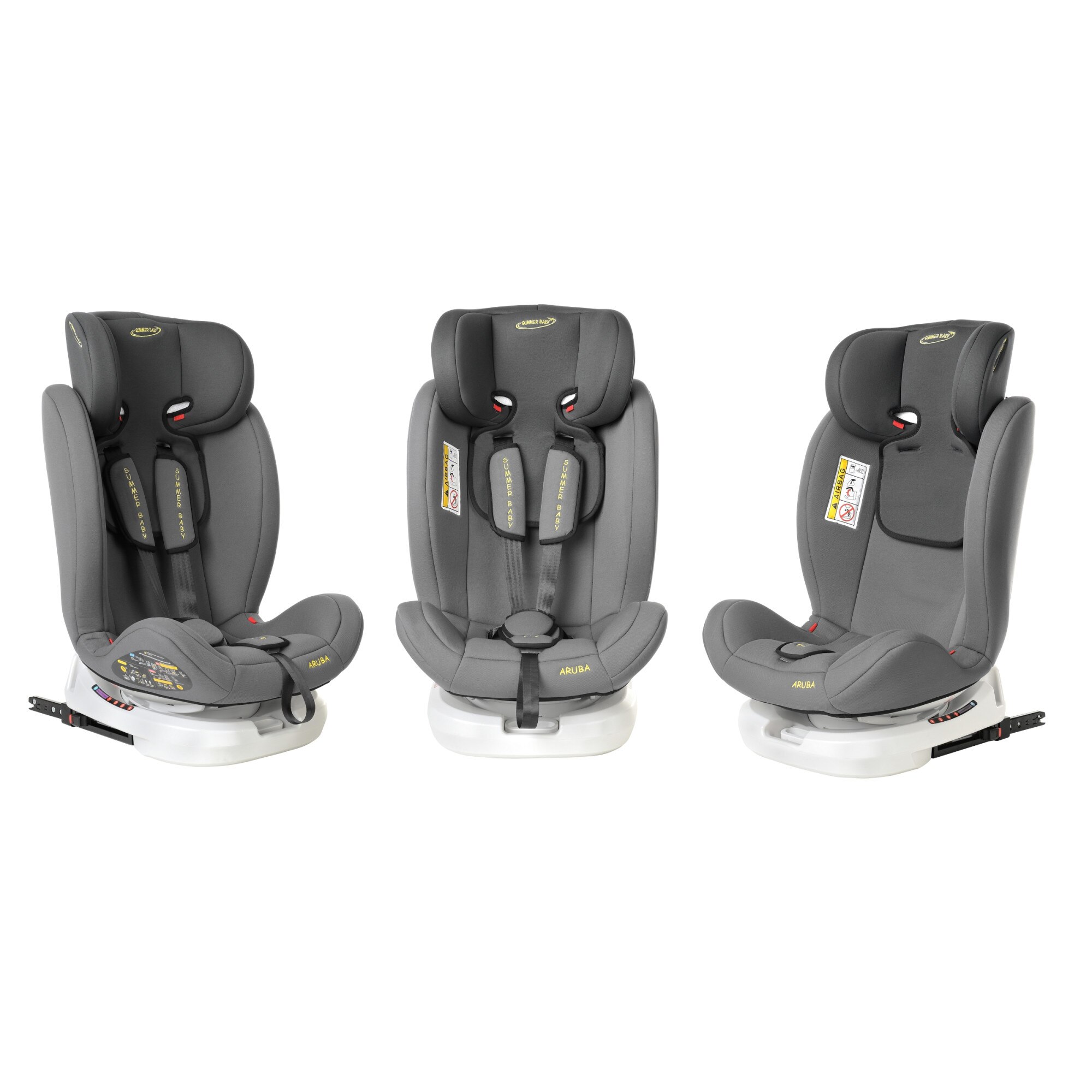 Scaun Auto pentru Copii, KinderVibe® Aruba Safe, 0-36 Kg, Rotire 360 ...