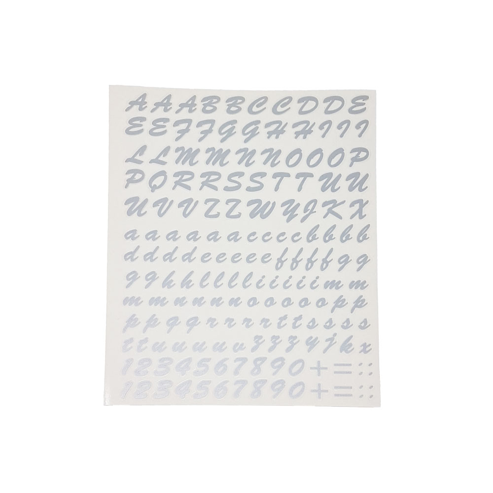 Kit de Litere Adezive de Culoare Argintiu - eMAG.ro