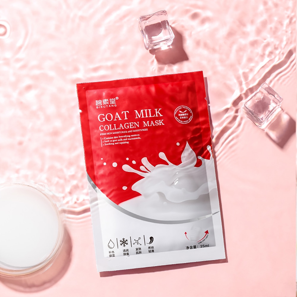 Masca de fata cosmetica tip servetel, Bisutang Goat Milk, pe baza de ...