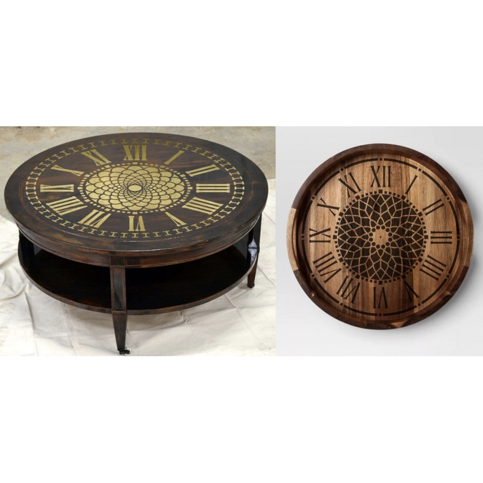 Set 4 Sabloane Refolosibile Ceasuri, dimensiune 59x59cm / sablon - SP96 ...