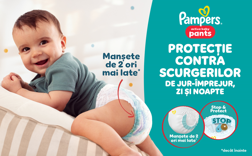 Scutece-Chilotel Pampers Active Baby XXL Box, Marimea 4, 9kg-15kg, 176 ...