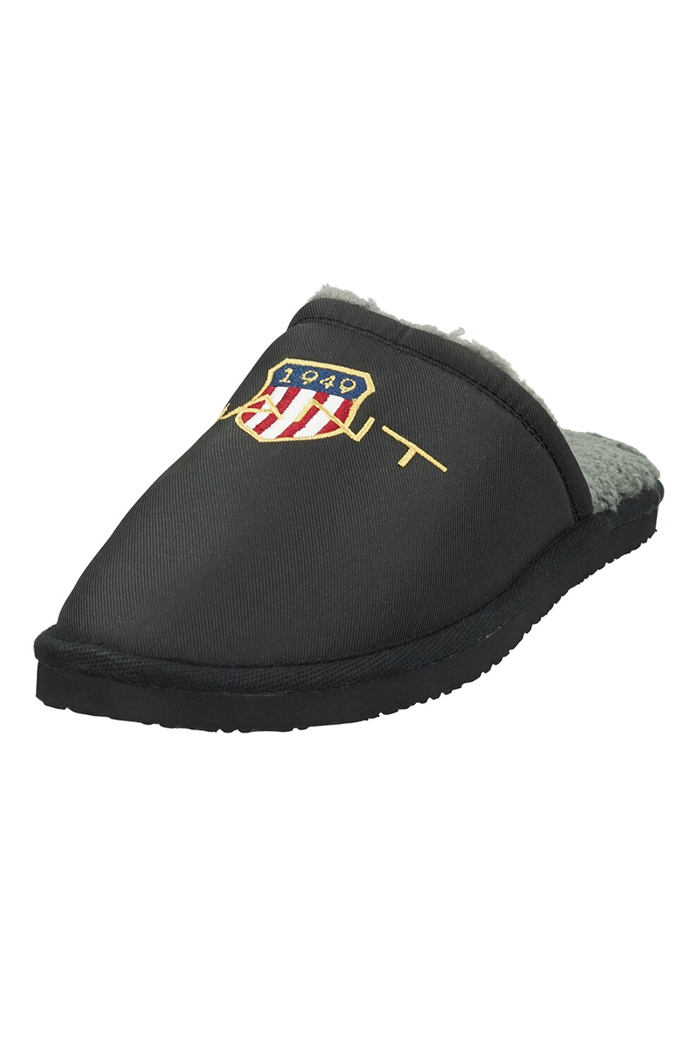 Gant, Papuci cu logo brodat, Negru, 43 - eMAG.ro