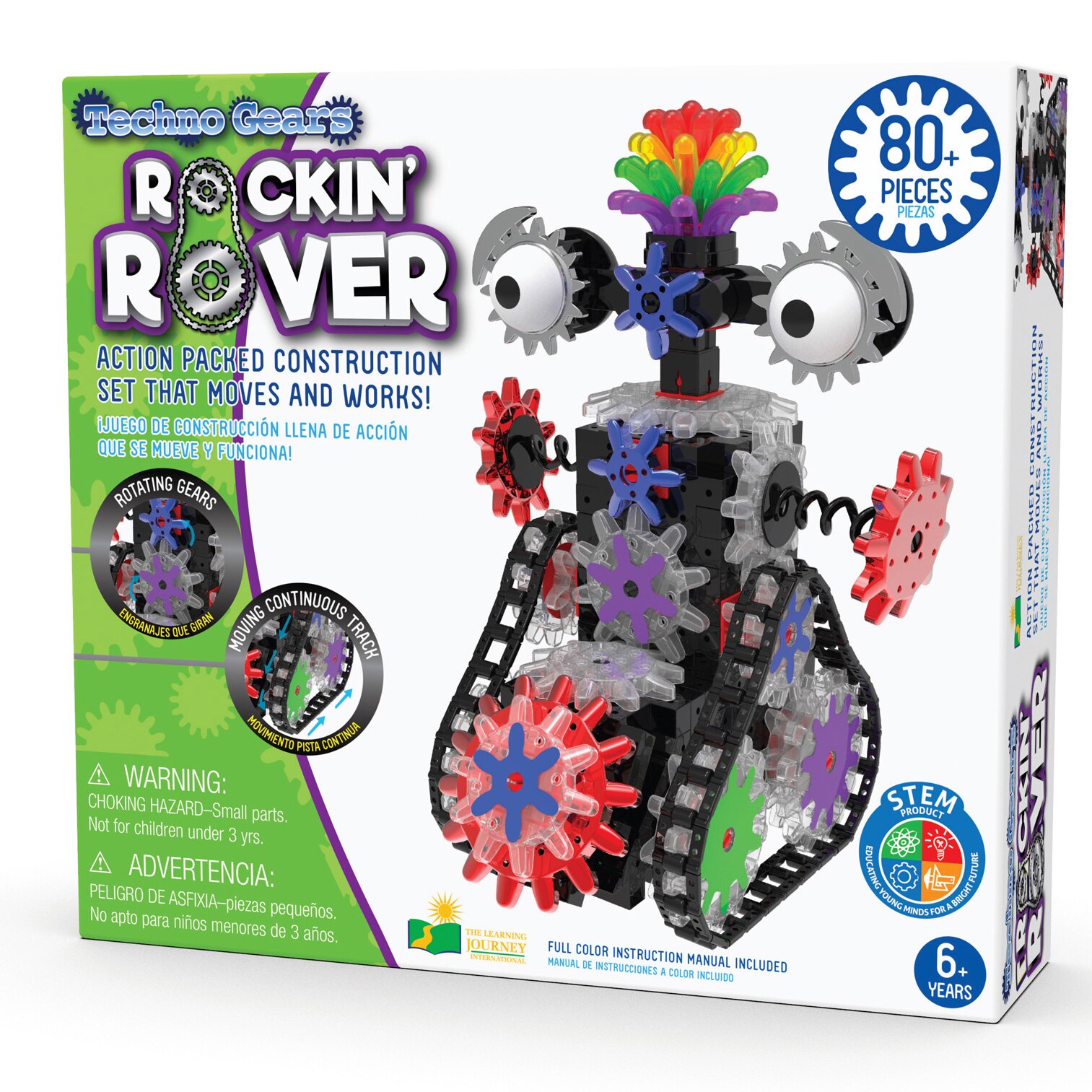 Set de constructie The Learning Journey - Techno Gears, Robot, 80 piese ...