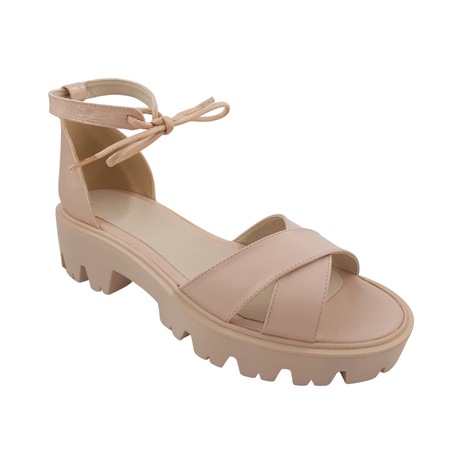 Sandale dama, SandAli, piele naturala, doua barete incrucisate ...