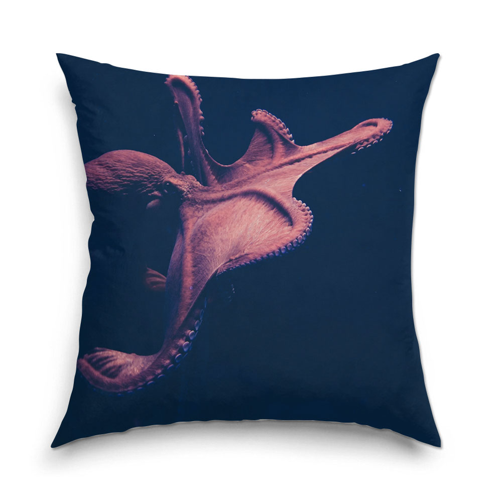 Dekoratív párna Art Star, Mélyben lebegő polip, Állatok, Modern ...
