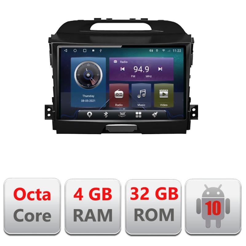 Navigatie dedicata Kia Sportage 2010- C-325 Octa Core cu Android Radio Bluetooth Internet GPS ...