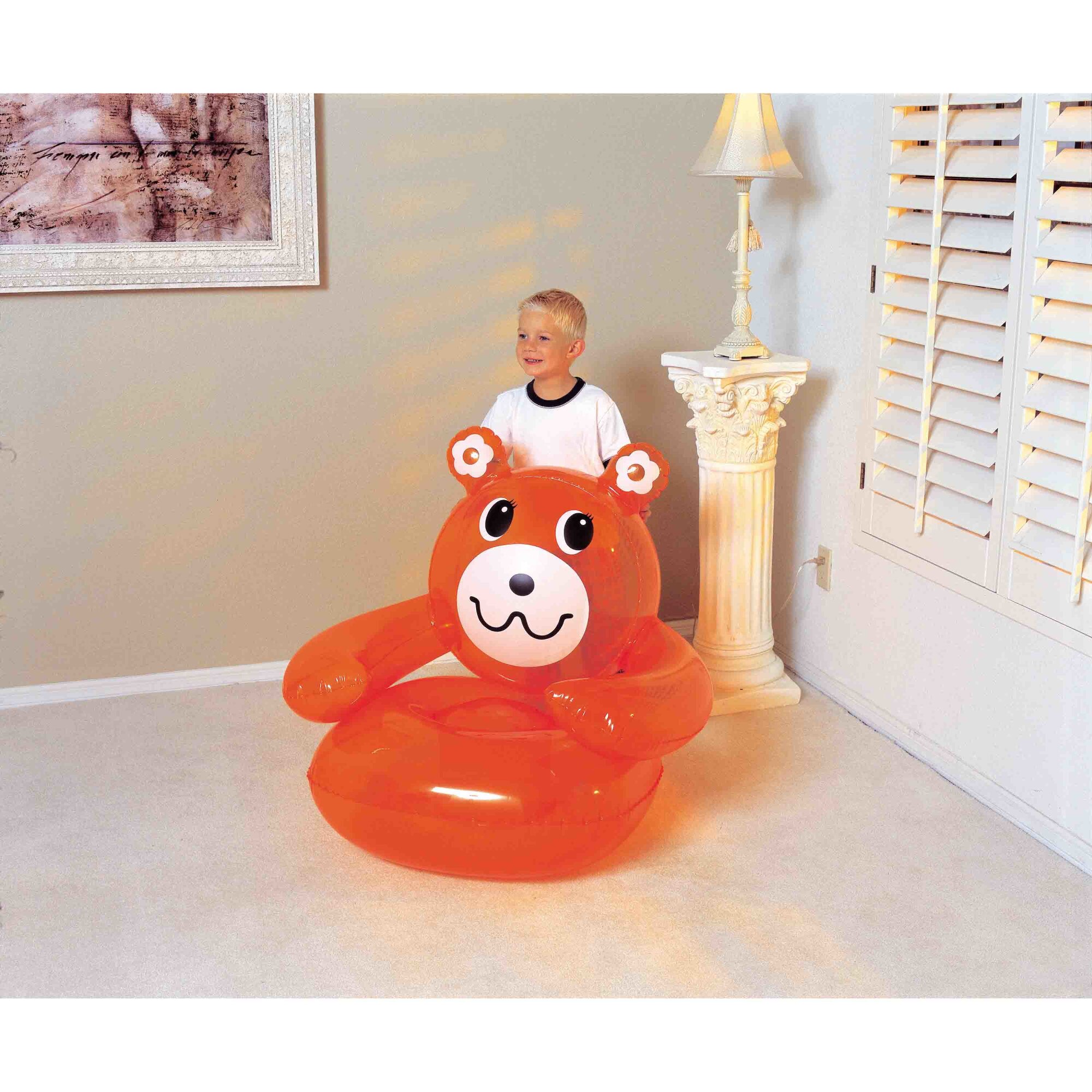 Scaun gonflabil pentru copii Bestway - Bear, 80 x 80 x 71 cm - eMAG.ro