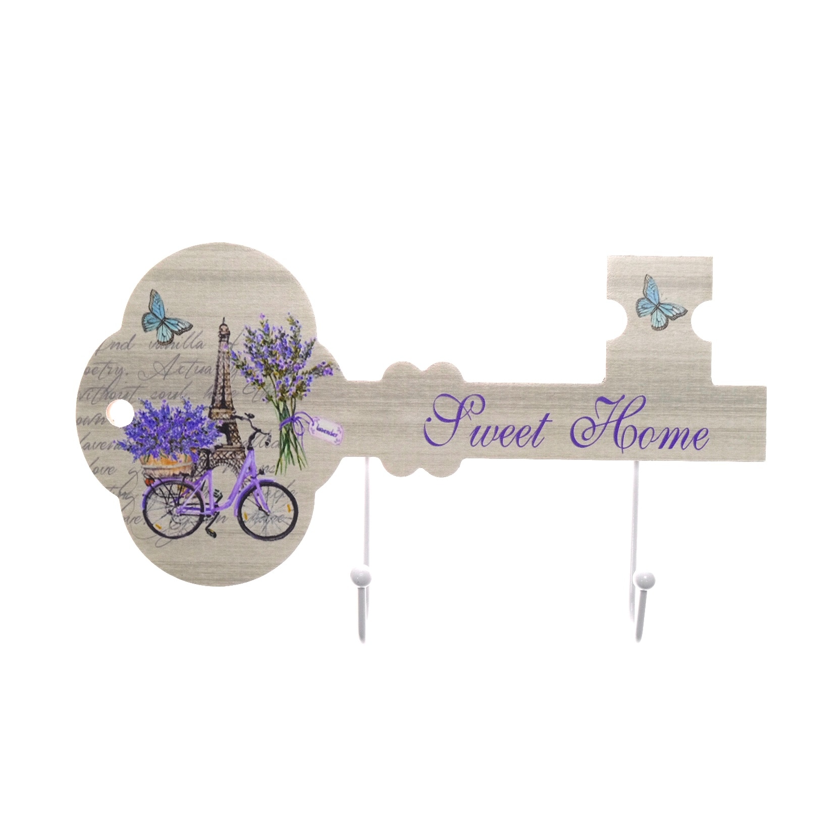 Cuier model cheie cu imagine de primavara si doua agatatori - eMAG.ro