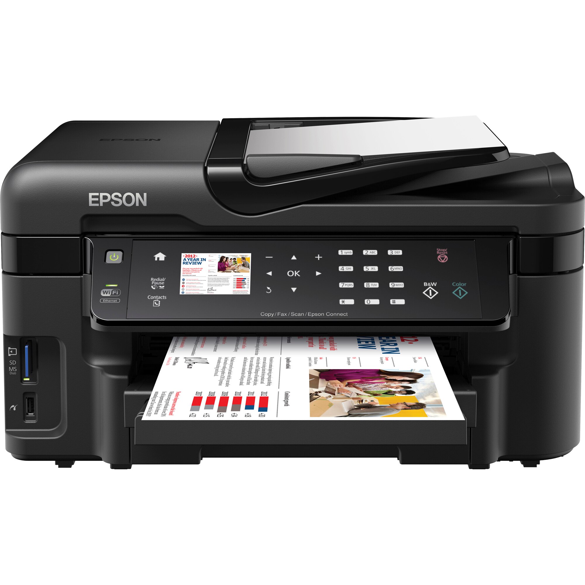 Мултифункционално устройство Epson WorkForce WF-3520DWF, A4, Wireless ...