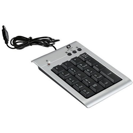 Tastatura numerica Serioux SRXKP-K22, USB, argintiu/negru - eMAG.ro