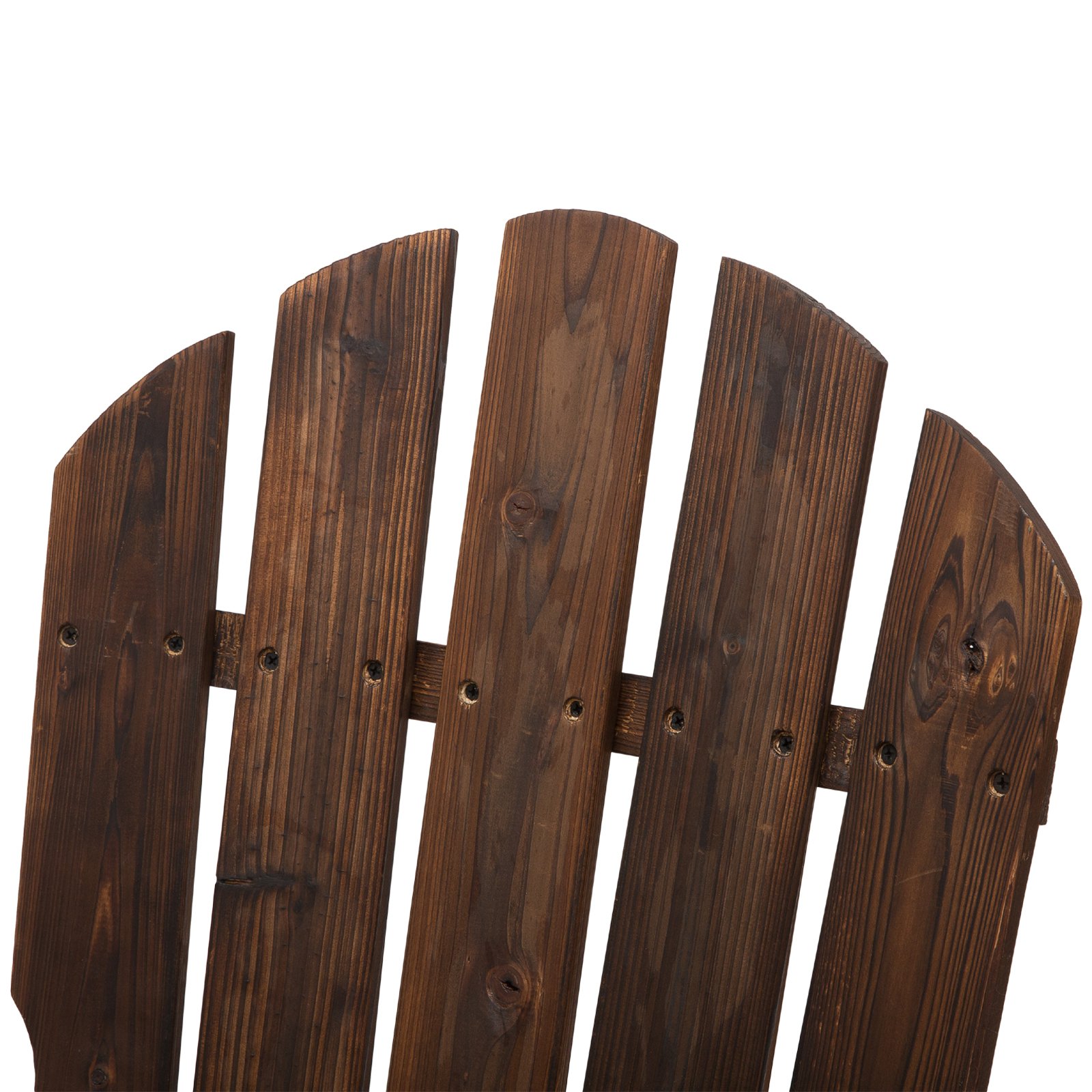 Scaun balansoar Outsunny Adirondack, Model rustic 2 roti, Lemn ...