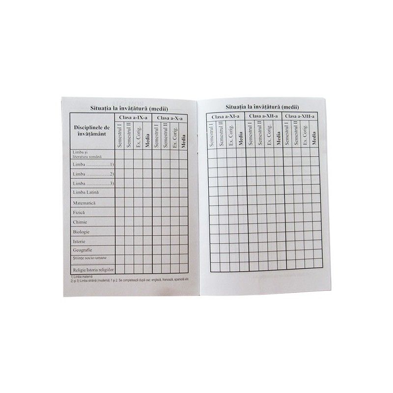 Carnet elev pentru invatamantul liceal - eMAG.ro