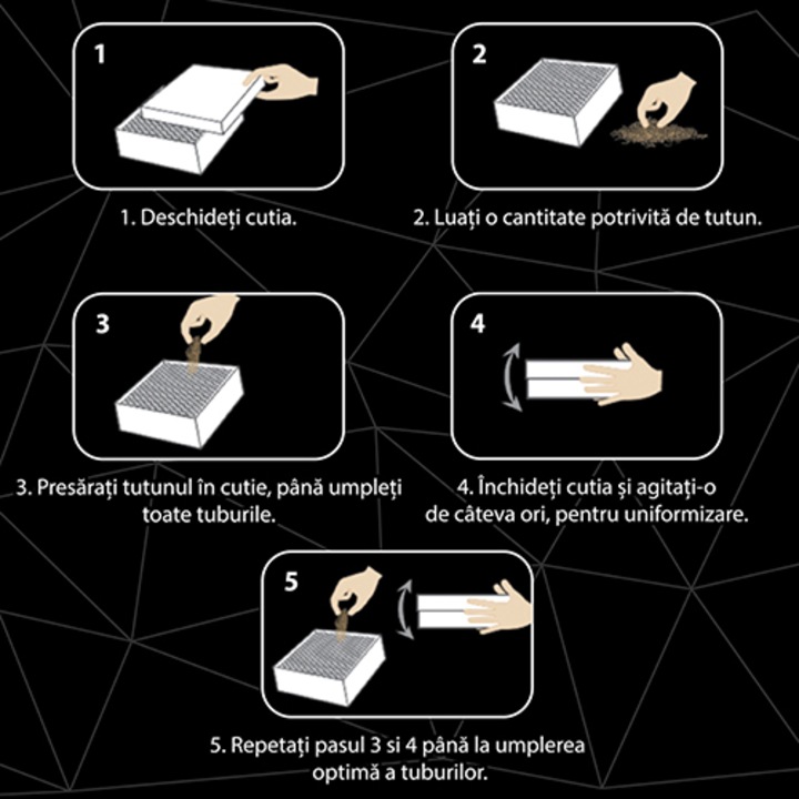 Tuburi tigari pentru injectat tutun RioTabak 1000 Easy Fill, filtru ...
