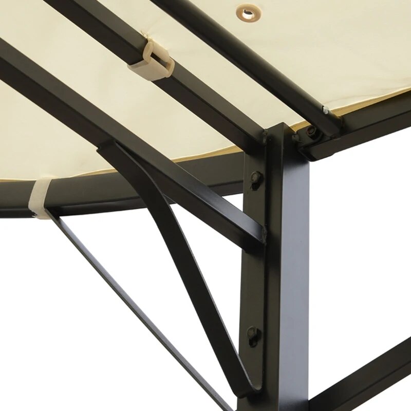 Cort pavilion de gradina Outsunny, Extensibil, Otel/Poliester, 3x2.5m ...