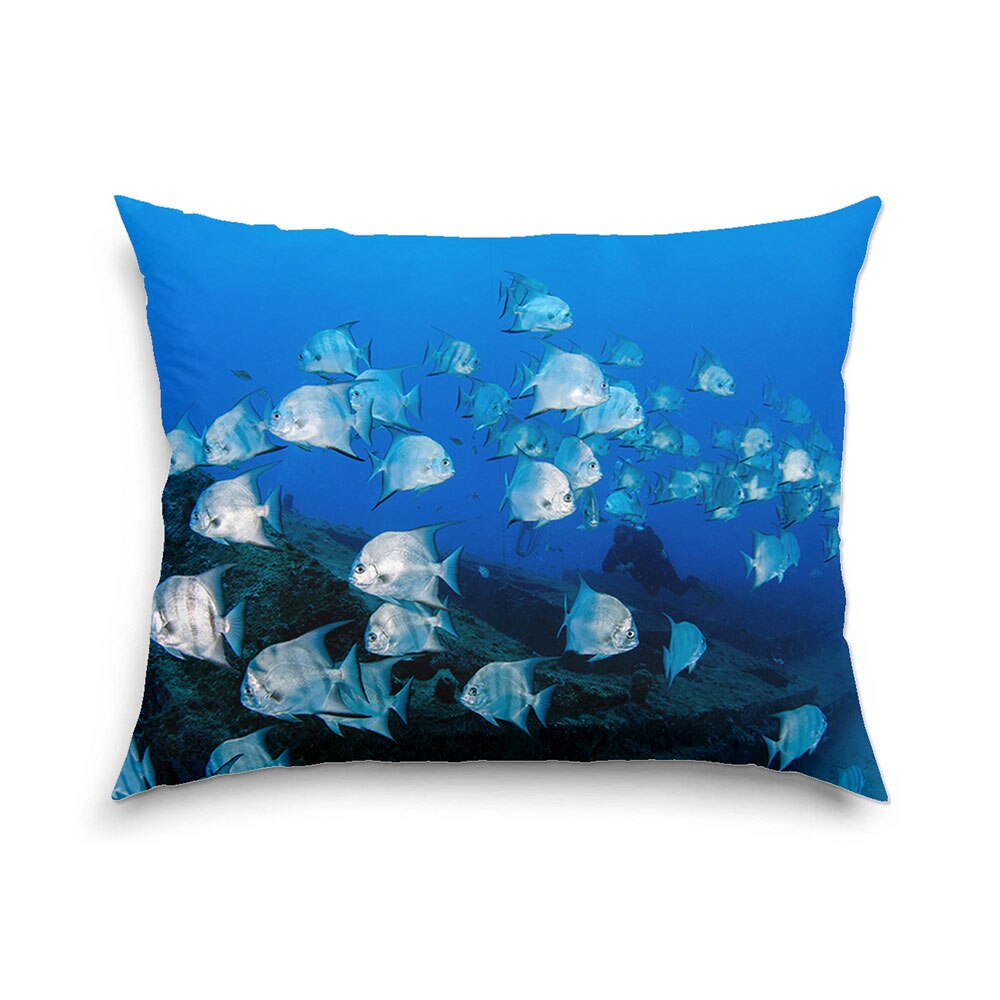 Dekoratív párna Art Star, Halraj a mélyben, Állatok, Modern ...