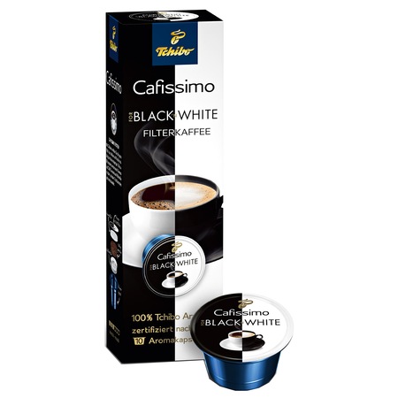 Капсули Tschibo Cafissimo, Черно/Бяло кафе, 10 броя - eMAG.bg